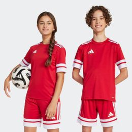 Jungen Fu&szlig;balltrikot "SQUADRA 25 KIDS TRIKOT", rot, Gr. 116, adidas Performance, Obermaterial: 100% Polyester, Trikots, f&uuml;r Kinder, mit