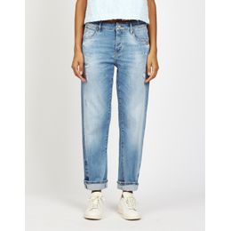 Gang Damen Straight-Jeans "94THELMA", blau, Gr. 31, Denim/Jeans, Obermaterial: 98% Baumwolle, 2% Elasthan, Jeans, mit Detail oberhalb der M&uuml;nztasche