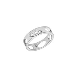 Diesel Damen Fingerring "Schmuck Geschenk Edelstahl OVAL D LOGO", 17,5, Edelstahl, 6mmedelstahlfarben, Edelstahl, Fingerringe