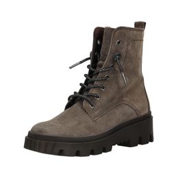 Gabor Damen Schn&uuml;rstiefelette "Gabor Stiefelette Veloursleder", Gr. 39, braun, Veloursleder, Schuhe
