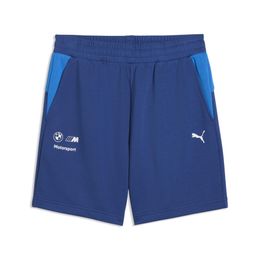 Puma Herren Sporthose "BMW M MOTORSPORT Essentials Shorts Herren", blau, Gr. S, Obermaterial: 32% Polyester, 68% Baumwolle. Kapuzenfutter: 100%