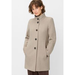 Fuchs & Schmitt FUCHS SCHMITT Damen Kurzmantel, beige, Gr. 46, unifarben, Web, Obermaterial: 70% Wolle, 20% Polyester, 10% Polyamid, M&auml;ntel, aus einer Wollmischung,