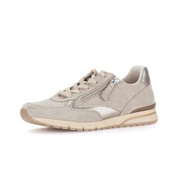 Gabor Damen Sneaker "Sneaker low", Gr. 40, beige, Schuhe