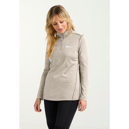 Jack Wolfskin Damen Stehkragenpullover "SKY THERMAL HZ W", beige, Gr. M, Obermaterial: 100% Polyester, Pullover