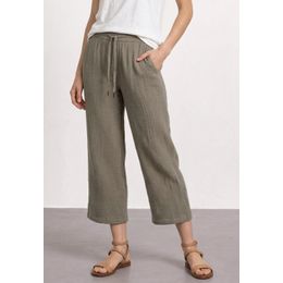 Street One Damen Stoffhose, gr&uuml;n, Gr. 40, unifarben, Web, 100% Baumwolle, Hosen, in 7/8-L&auml;nge