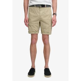 Superdry Herren Cargoshorts "RIPSTOP LIGHT CARGO SHORT", beige, Gr. 34, unifarben, Web, Obermaterial: 100% Baumwolle, Hosen, Relaxed Fit, knielange
