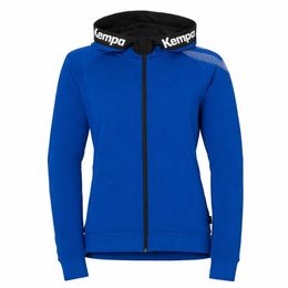 Kempa Herren Trainingsjacke "Kapuzenjacke Core 26 Women", blau, Gr. M, Obermaterial: 85% Baumwolle CO(Bio). 15% Viskose CV., Jacken