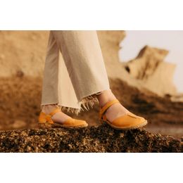 Josef Seibel Damen Riemchenballerina "ROSALIE 42", Gr. 42, braun, Leder, Schuhe, Sandale, Spangenschuh, Komfortschuh mit Klettverschluss