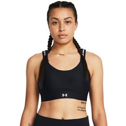 Under Armour Damen Sport-BH "UA INFINITY HIGH 2.0 BRA", Gr. XL, schwarz, Web, Obermaterial: 87% Polyester, 13% Elasthan, unifarben, BHs, mit