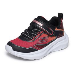 Skechers M&auml;dchen Sneaker "MICROSPEC VELOCITY", Gr. 30, blau, Lederimitat, Schuhe, Klettschuh, Schlupfschuh, Gr&ouml;ssenschablone zum Download