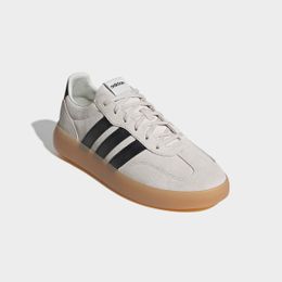 Herren Sneaker "BARREDA DECODE", adidas Sportswear, Gr. 40, beige, Leder, Schuhe, inspiriert vom Design des adidas handball spezial