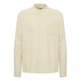 !Solid SOLID Herren Langarmhemd "Langarmhemd SDAllan", beige, Gr. M, Obermaterial: 58% Leinen LI. 42% Viskose CV., Hemden