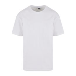 Urban Classics Herren T-Shirt "Urban Classics UC Signature Logo Tall Tee", wei&szlig;, Gr. XL, bedruckt, 100% Baumwolle, Shirts