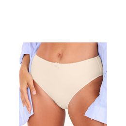 Damen Slip, NUANCE BY LASCANA, Gr. 36, braun, Obermaterial: 95% Baumwolle, 5% Elasthan, Unterhosen, hoch geschnittener Slip, aus Baumwolle, als