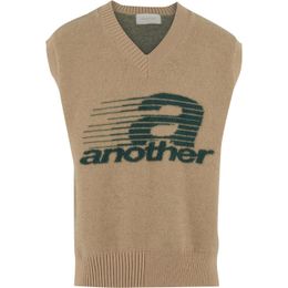 Herren Steppweste "Another Cotton Lab A Sweater Vest", beige, Gr. XS, ANOTHER COTTON LAB, 42% Polyacryl, 30% Polyester, 28% Polyamid, Westen