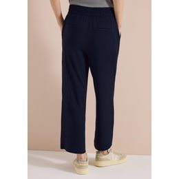 Cecil Damen 7/8-Hose, blau, Gr. S, unifarben, Stoff, 95% Viskose, 5% Elasthan, Hosen, mit Wide Legs