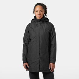 Helly Hansen Damen Wintermantel "W ADEN INSULATED COAT", schwarz, Gr. S, Obermaterial: 100% Polyester, M&auml;ntel, mit packbarer Kapuze, wasserfest,