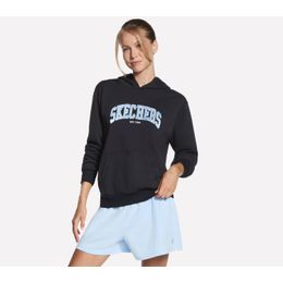 Skechers Damen Kapuzensweatshirt "Women's Hoodie"schwarz, Gr. L, Obermaterial: 54% Baumwolle, 46% Polyester, Sweatshirts, aus Baumwolle und