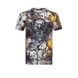 Cipo & Baxx CIPO & BAXX Herren T-Shirt "CT822", schwarz, Gr. L, Obermaterial: 50% Baumwolle CO. 50% Polyester PES., Shirts, in Regular Fit