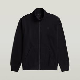 G-Star Raw G-STAR Herren Sweatjacke "Premium Core Track Jacket", schwarz, Gr. L, unifarben, Sweatware, Obermaterial: 55% Baumwolle, 45% Polyester, Sweatjacken,
