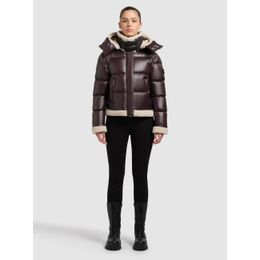 Khujo Damen Steppjacke "NESSIE2", braun, Gr. S, unifarben, 100% Nylon, Jacken