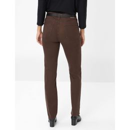 Brax Damen 5-Pocket-Hose "Style CAROLA", braun, Gr. 68, Web, 40% Lyocell, 28% Modal, 17% Baumwolle, 12% Elastomultiester, 3% Elasthan, Hosen