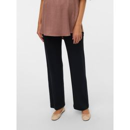 MAMALICIOUS Damen Umstandshose "MLEMILY JRS HW RELAXED LEGGINGS NOOS", schwarz, Gr. L, unifarben, Jersey, Obermaterial: 95% Baumwolle, 5% Elasthan,
