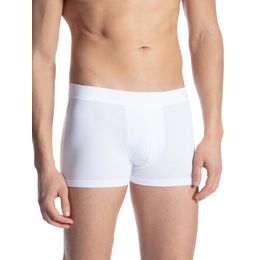 Calida Herren Boxershorts "Cotton Code", Gr. XXL, wei&szlig;, Single Jersey, Obermaterial: 95% Baumwolle, 5% Elasthan, unifarben, Unterhosen, Komfortbund,