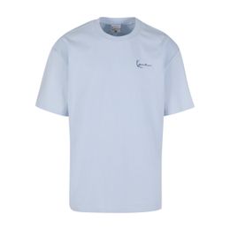Karl Kani Herren T-Shirt "Karl Kani Signature Oversized T-Shirt", blau, Gr. L, bedruckt, 100% Baumwolle, Shirts