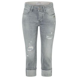 Gang Damen 7/8-Jeans "94NICA CROPPED", grau, Basic, Gr. 28, unifarben, 98% Baumwolle, 2% Elasthan, Jeans, im 5-Pocket Style