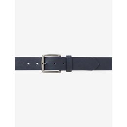 Brax Herren Lederg&uuml;rtel "Style HERRENG&Uuml;RTEL", blau, Gr. 110, Kunstfaser, Leder, G&uuml;rtel