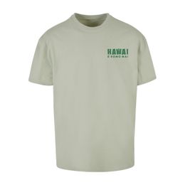 Merchcode Herren T-Shirt "Merchcode Hawai Oversized T-shirt", beige, Gr. L, bedruckt, 100% Baumwolle, Shirts