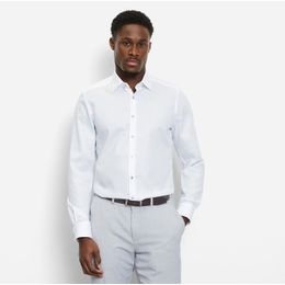 OLYMP Herren Langarmhemd "Level Five", wei&szlig;, Gr. 46, Web, Obermaterial: 97% Baumwolle, 3% Elastolefin, Hemden, Under-Button-down-Kragen,