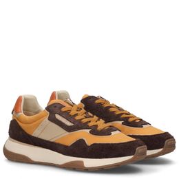 PME-Legend PME LEGEND Herren Sneaker "LATCH", Gr. 45, braun, Nylon, Veloursleder, Schuhe, Schn&uuml;rschuh, Halbschuh, Freizeitsneaker mit Profilsohle