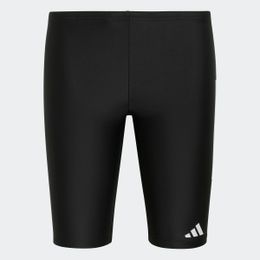 Jungen Badehose "3-STREIFEN KIDS JAMMER", schwarz, Gr. 152, adidas Performance, Obermaterial: 78% Polyamid, 22% Elasthan, Badehosen