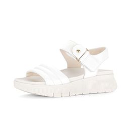 Gabor Damen Plateausandaletten "Plateau Sandale", Gr. 38, wei&szlig;, Schuhe