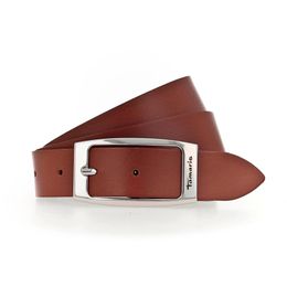 Tamaris Damen Lederg&uuml;rtel ""Charlie Silver"", braun, Basic, Gr. 115, unifarben, Rindsleder, G&uuml;rtel, mit l&auml;nglicher Doppelschlie&szlig;e, aus Rindsleder,