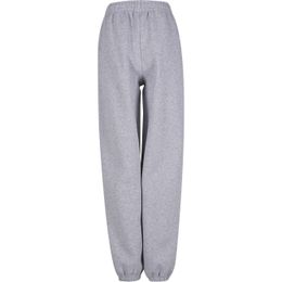 Urban Classics Damen Jogginghose "Urban Classics Ladies Fluffy Sweatpants"erdgrau, Gr. XS, unifarben, 70% Baumwolle, 30% Polyester, Hosen