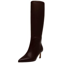 Steve Madden Damen Stiefel "Steve Madden Stiefel Leder", Gr. 40, braun, Leder, Schuhe