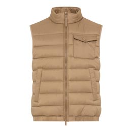 Brax Herren Steppweste "Style WILL", beige, Gr. 4XL, Web, 100% Polyamid, Westen