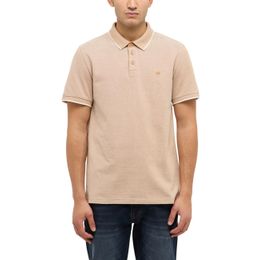 Mustang Herren Kurzarmshirt "Herren Style Palco", beige, Gr. 6XL, Piqu&eacute;, 100% Baumwolle, Shirts