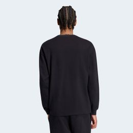 Herren T-Shirt "ESS LS TEE"schwarz, Gr. S, adidas originals, Obermaterial: 100% Baumwolle, Shirts, mit Rundhalsausschnitt, in normaler L&auml;nge,