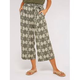 Apricot Damen Culotte "Culotte", gr&uuml;n, Gr. 38, gemustert, Obermaterial: 100% Viskose CV., Hosen, mit Ikatmuster