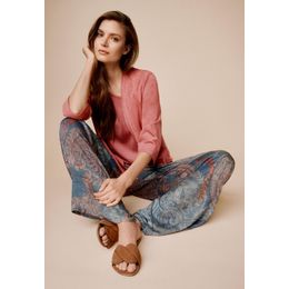 Betty Barclay Damen Marlene-Hose "Damen mit elastischem Bund"blau, rot, Gr. 38, Obermaterial: 100% Viskose, Hosen