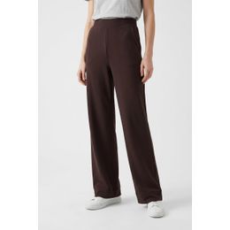 V&eacute;ro Moda VERO MODA Damen Jerseyhose "VMHALI HW WIDE PANT JRS", braun, Gr. L, unifarben, Jersey, Obermaterial: 50% Viskose, 45% Polyester, 5% Elasthan, Hosen,