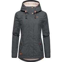 Ragwear Damen Winterjacke "Monade", grau, Gr. S, Obermaterial: 65% Polyester, 35% Baumwolle. Futter: 100% Polyester. Wattierung: 100% Polyester,
