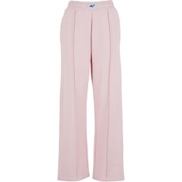 DEF Damen Jogginghose "DEF DEF NICE Jogginghosen", rosa, Gr. XL, unifarben, 65% Baumwolle, 35% Polyester, Hosen