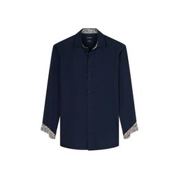 OLYMP Button Up Shirt male size XXL/XXXL marine blue / Light blue / Yellow / White