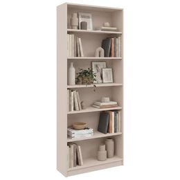 CARRYHOME Regal, Kaschmir, Holzwerkstoff, 5 F&auml;cher, 80x199.2x28 cm, stehend, Wohnzimmer, Regale, B&uuml;cherregale