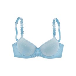 Lascana Schalen-BH, Blau, Gr. 95G, Damen, BHs, Material: Polyamid, Elasthan, Polyester